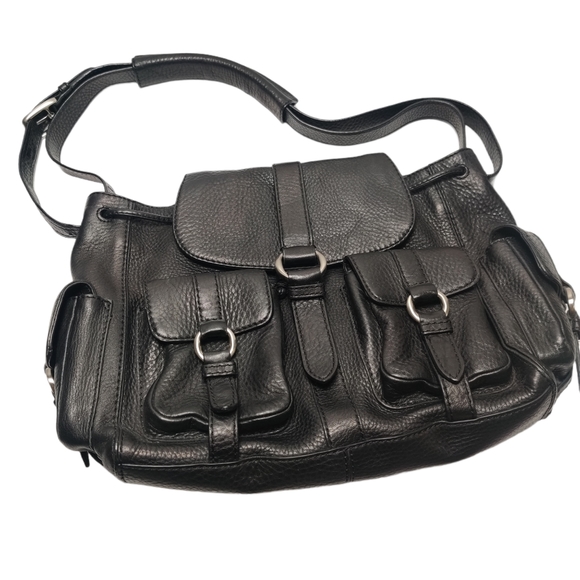 Cole Haan | Bags | Cole Haan Pebbled Leather Large Satchel Black | Poshmark